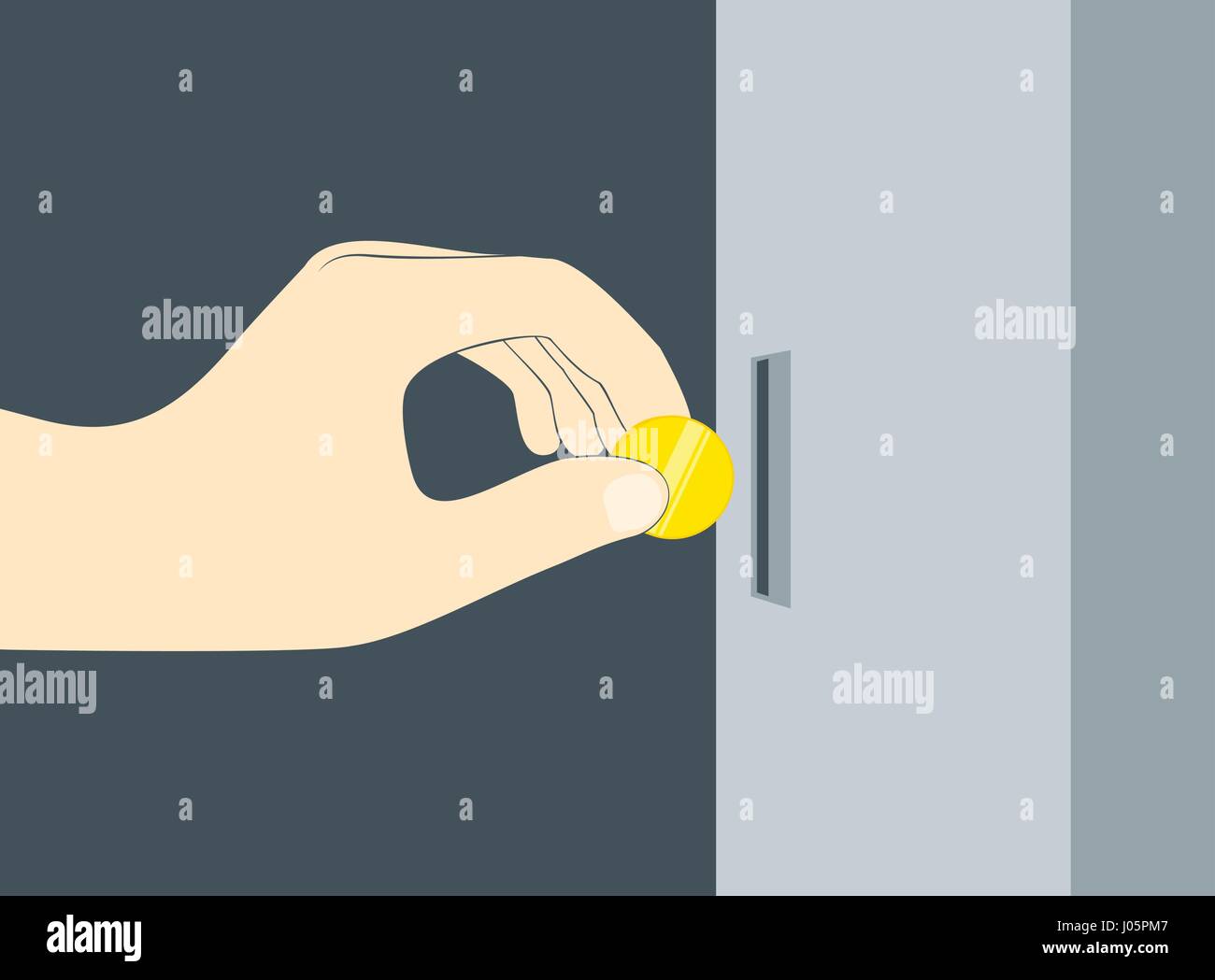 Insert money Stock Vector Images - Alamy