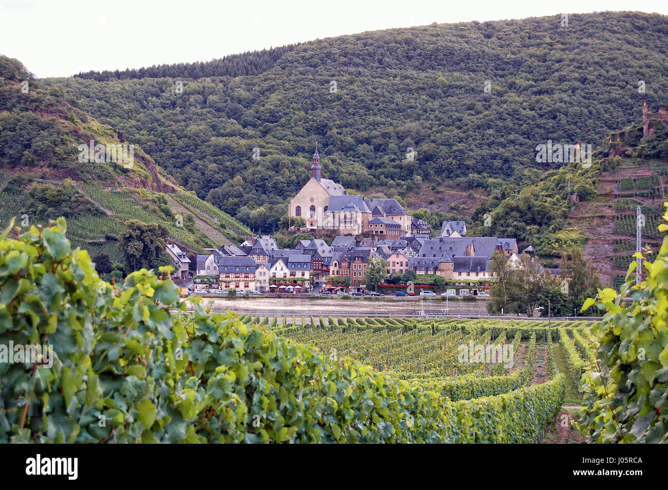 Village Beilstein at Mosel River, next to Cochem in Mosel Valley ...
