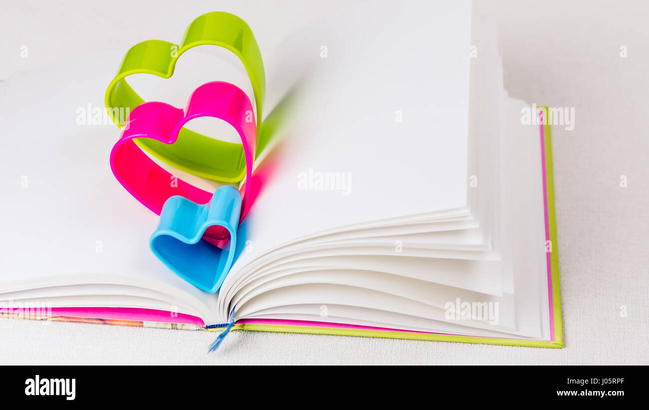Red heart over diary hi-res stock photography and images - Alamy