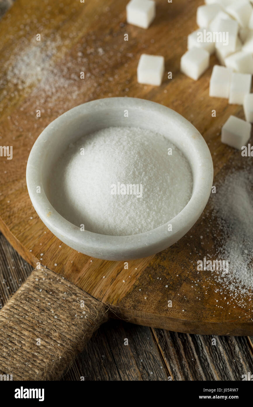 Raw White Granulated Sugar Ready for Baking Stock Photo - Alamy