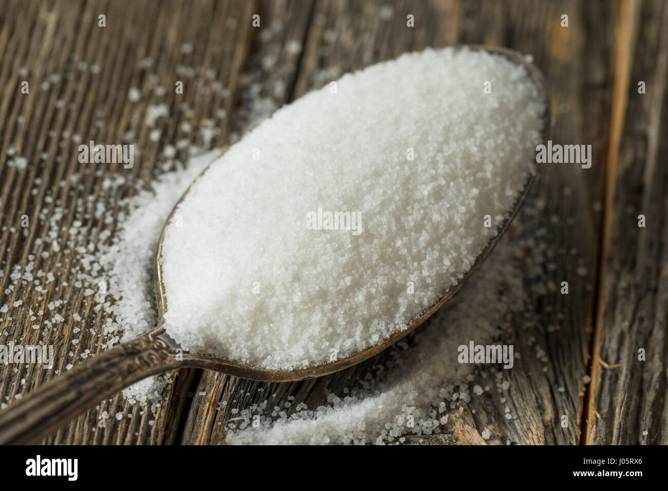 Raw White Granulated Sugar Ready for Baking Stock Photo - Alamy