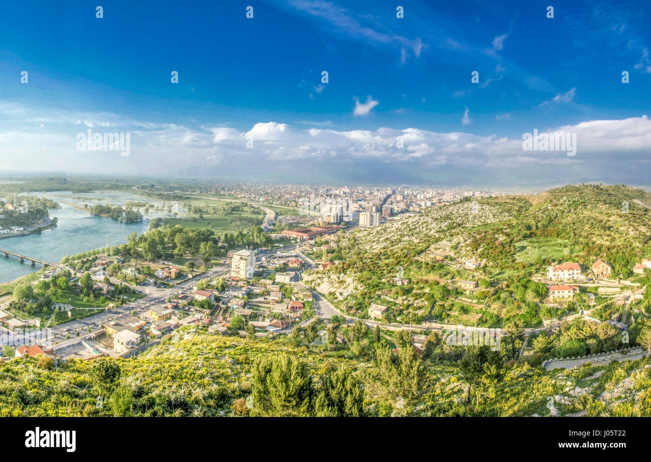 Albania - Shkodra – view from Rozafa Castle Stock Photo: 137811578 - Alamy