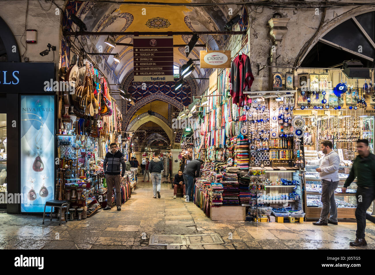 Istanbul turkey constantinople tourism tourists grand bazaar mar hi-res ...