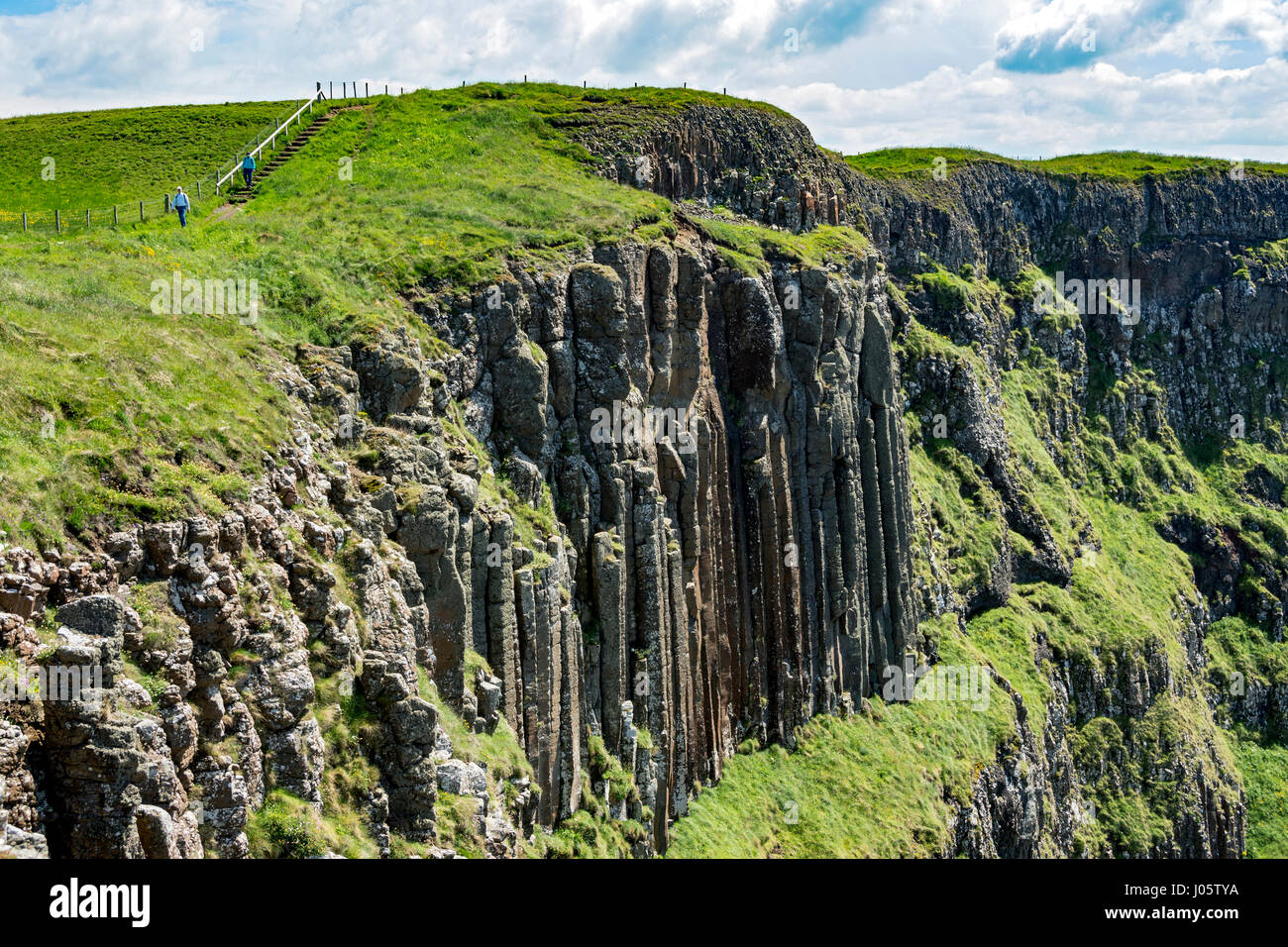 Basalt columns on a cliff face at the Amphitheatre near the Giant's ...