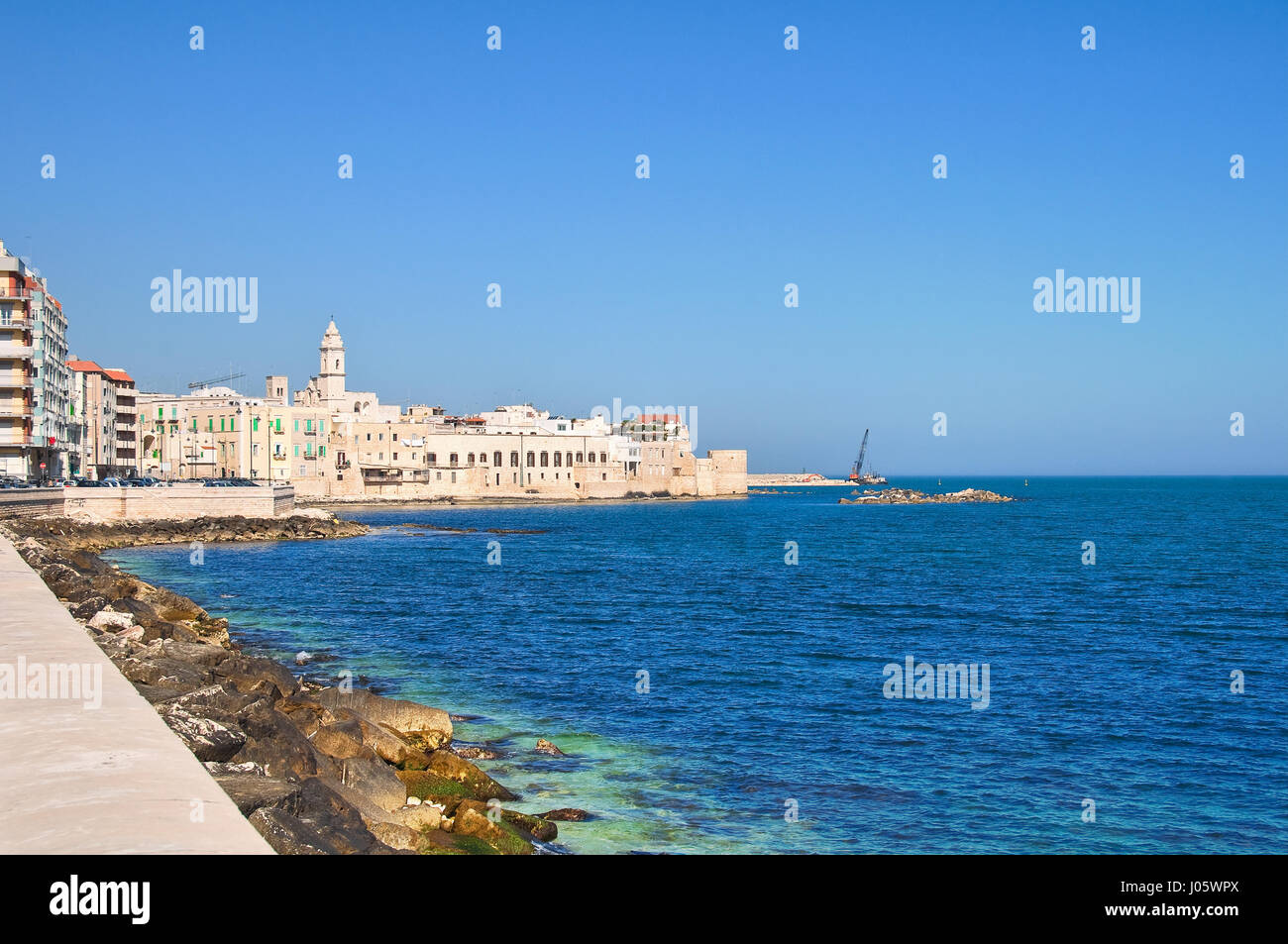 Panoramic view of Molfetta. Puglia. Italy Stock Photo - Alamy
