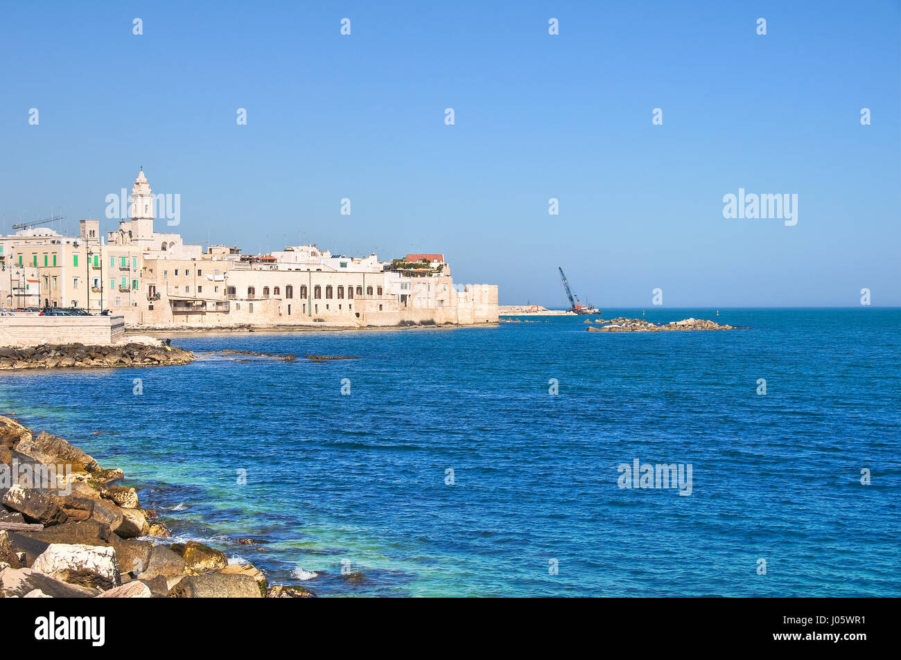 Panoramic view of Molfetta. Puglia. Italy Stock Photo - Alamy