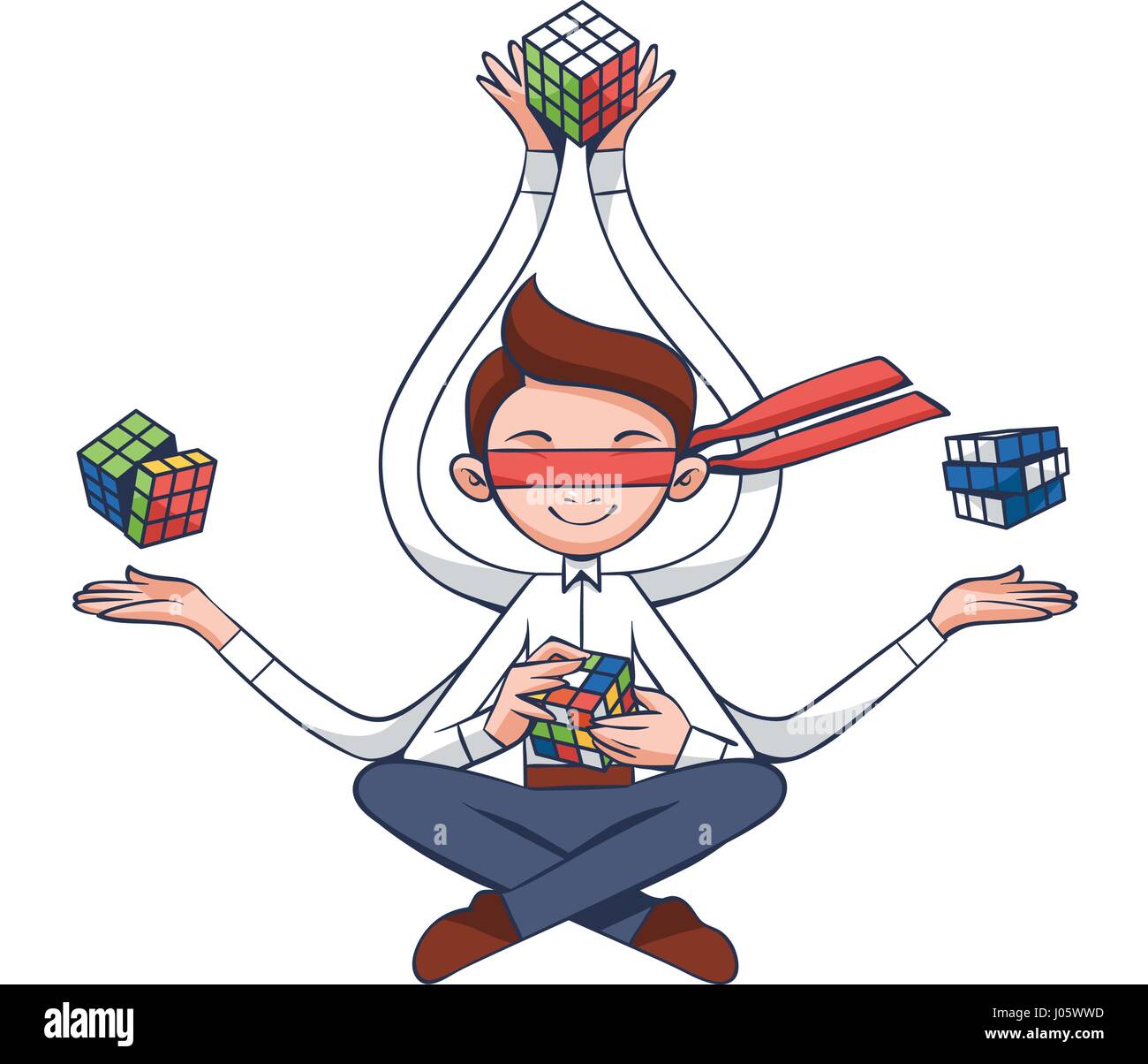 Multi tasking vector vectors hi-res stock photography and images - Alamy