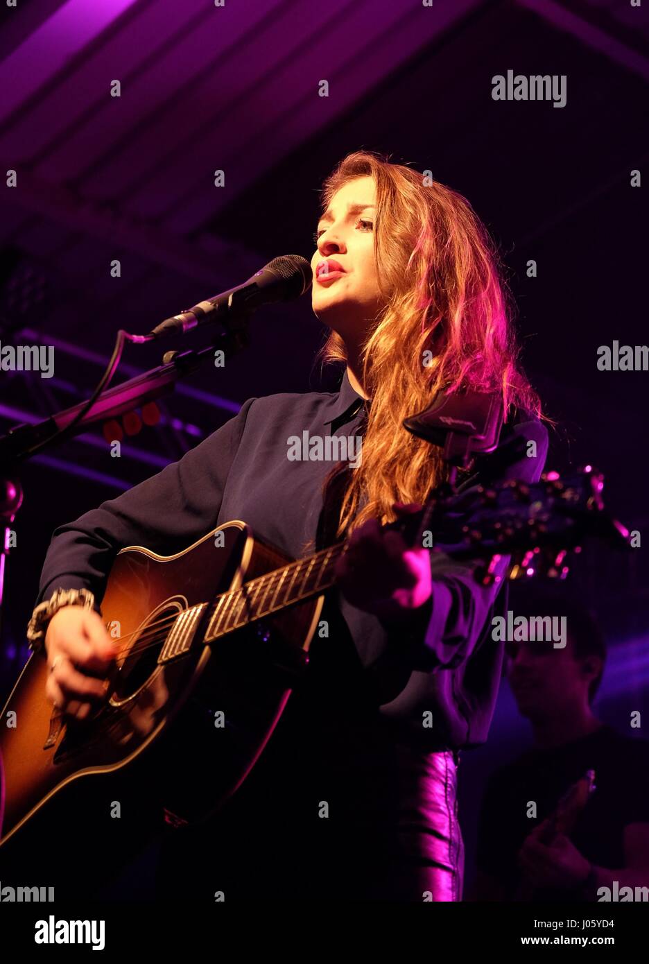 Catherine Ward Thomas of British country duo Ward Thomas performing at ...