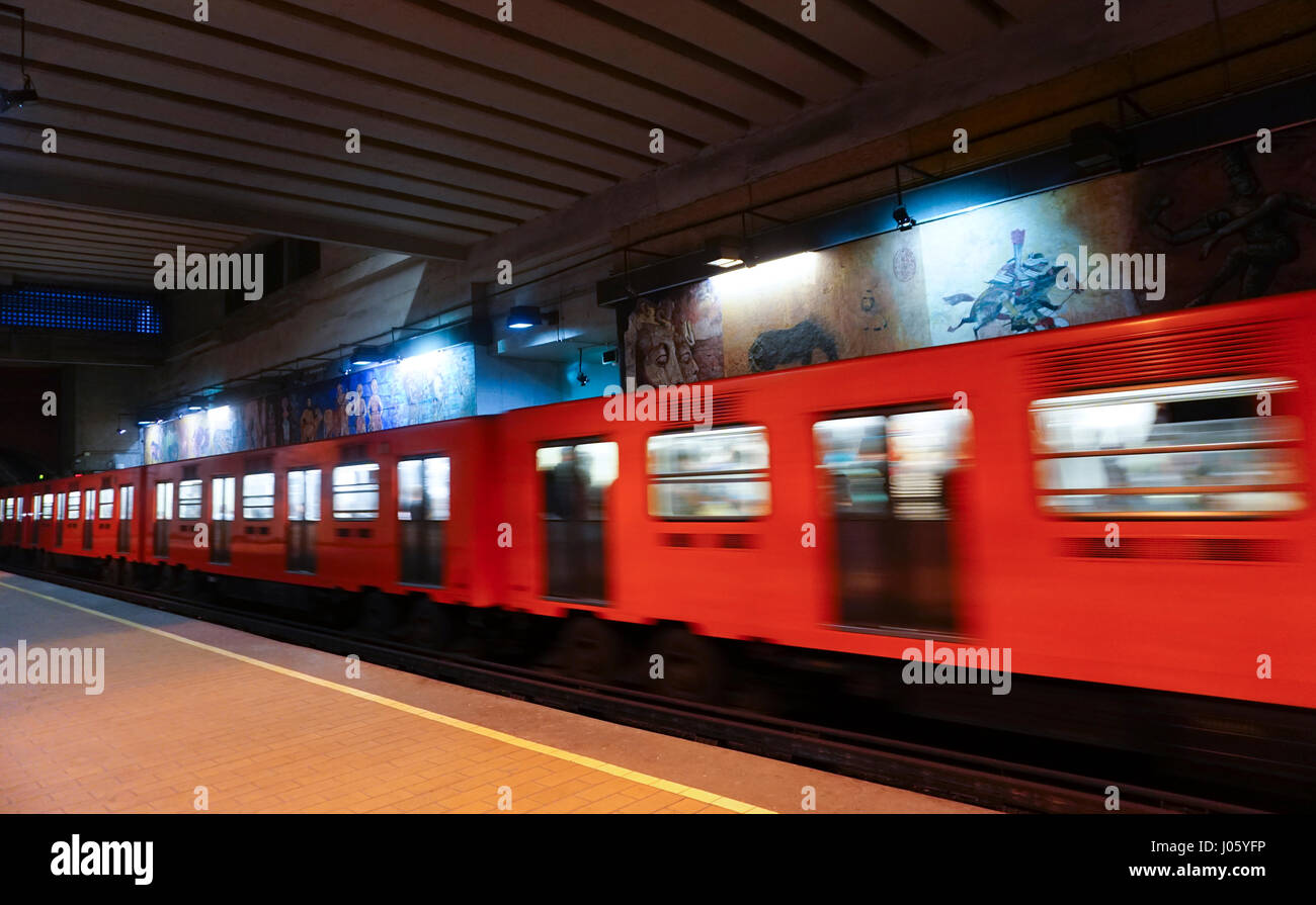 Copilco Metro station in Mexico City, Mexico Stock Photo - Alamy