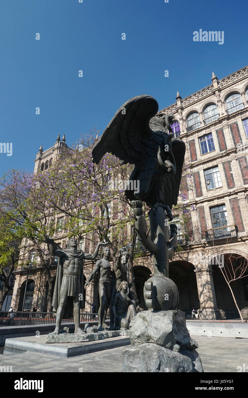 Historic Centro district of Mexico City, Mexico. Monument in Mexico ...