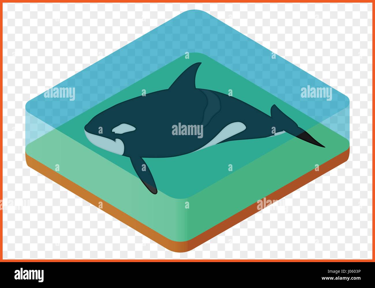 Whale sea animal Stock Vector Images - Alamy