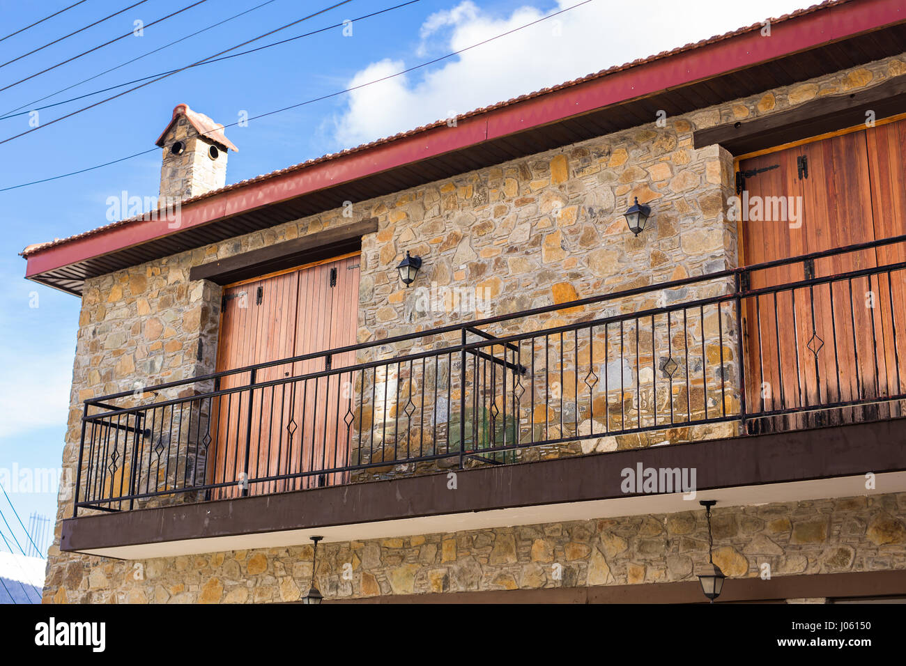 Vintage old balcony Stock Photo - Alamy