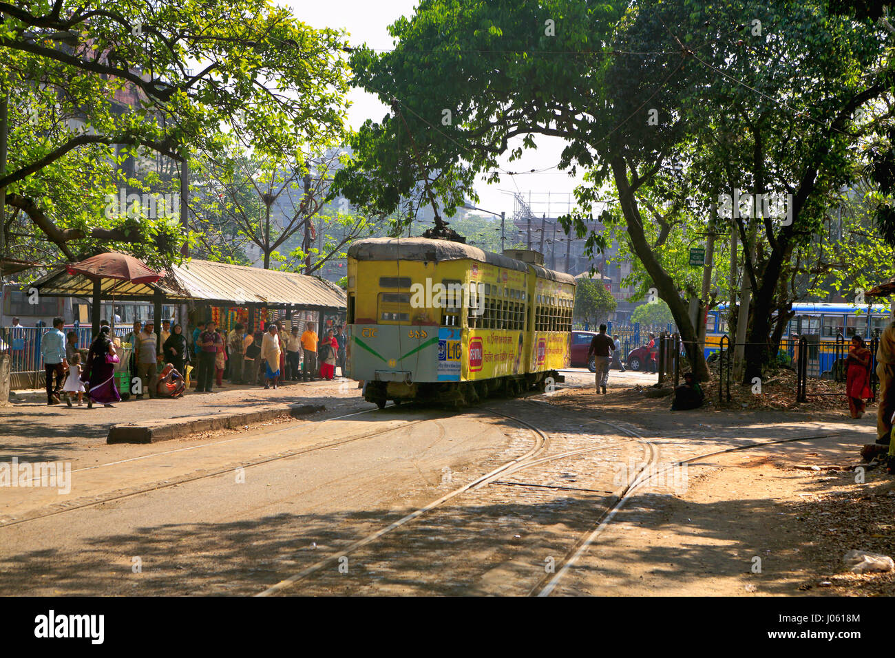 Trams, kolkata, west bengal, india, asia Stock Photo - Alamy
