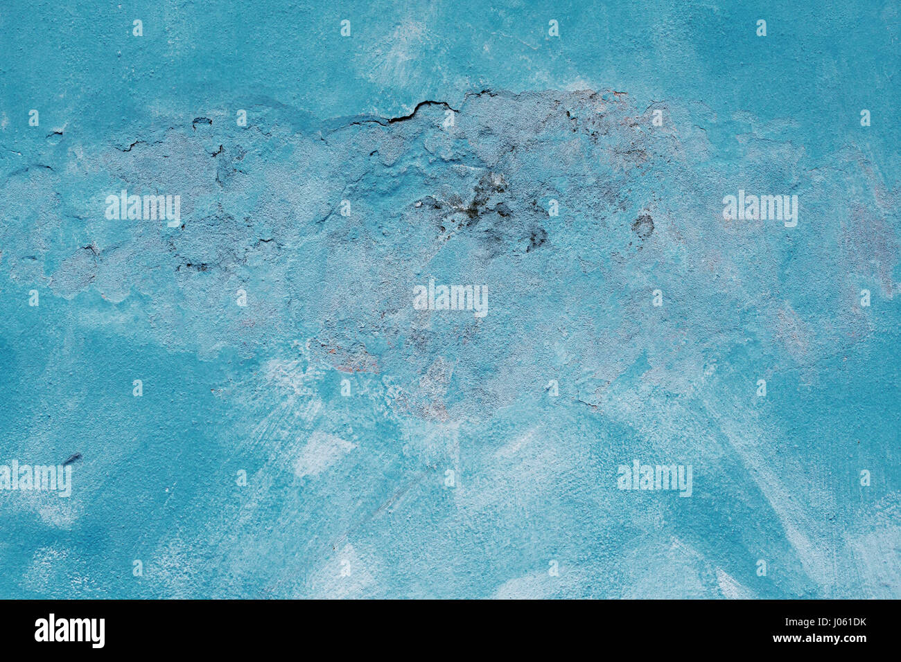 Old concrete wall painted with blue color. Rough textured background ...