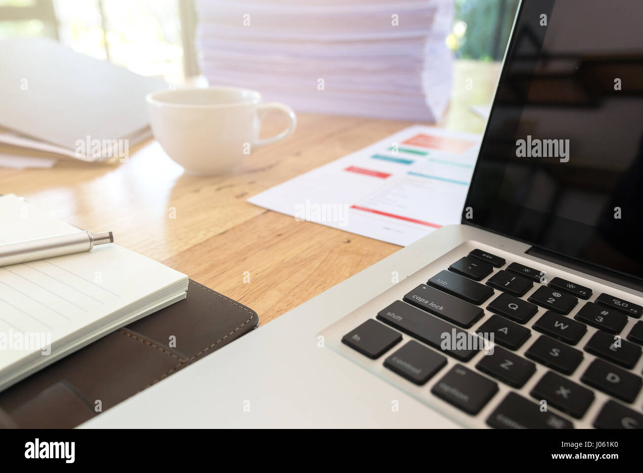 Image of business documents on workplace Stock Photo - Alamy
