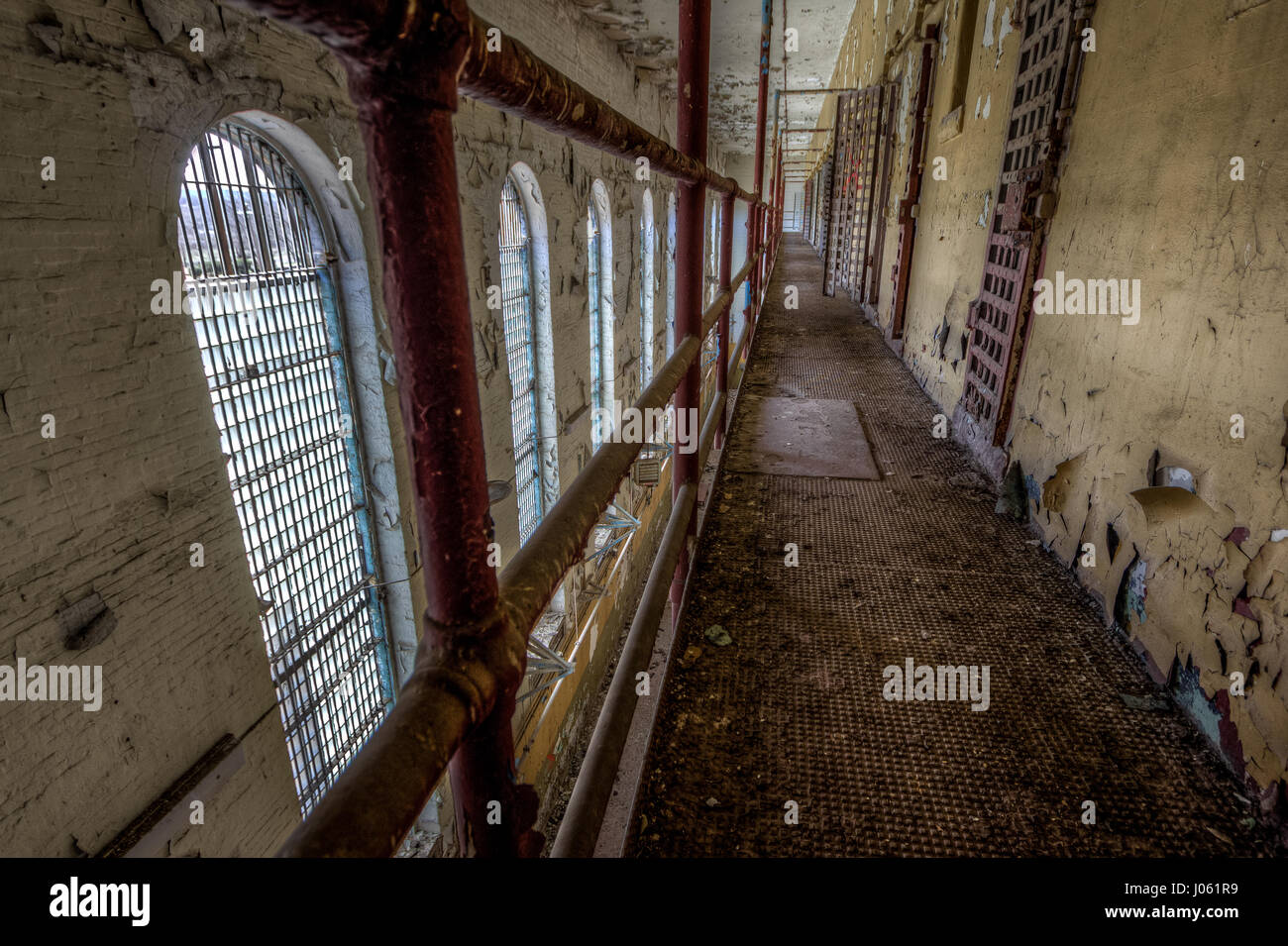 Cells inside the lost prison. THE HAUNTING remains of the once bustling ...