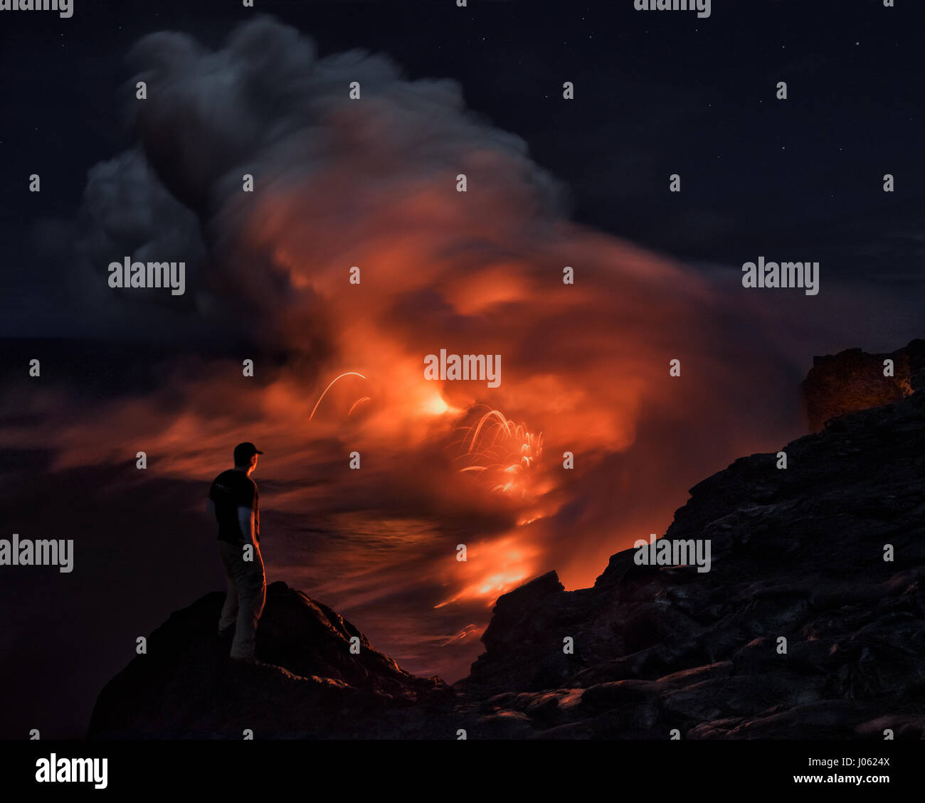 Lava bubbling volcano hi-res stock photography and images - Alamy