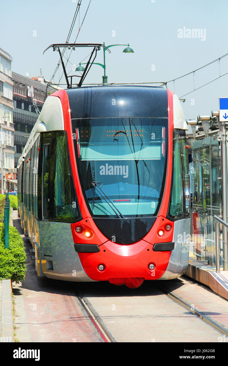 Tram on the street of Istanbul, Turkey Stock Photo - Alamy