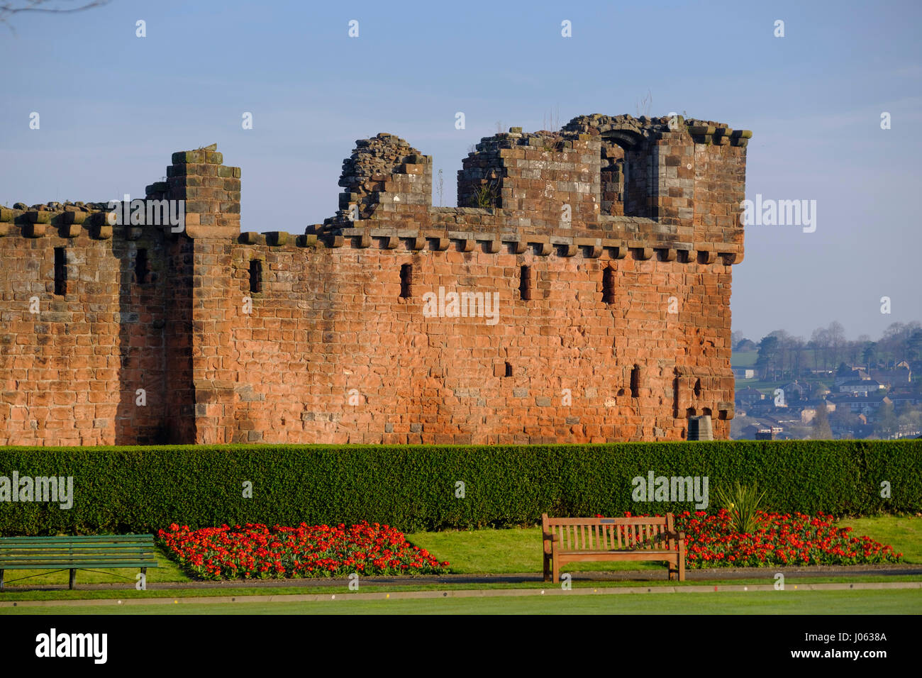 Penrith Castle in Spring Stock Photo - Alamy