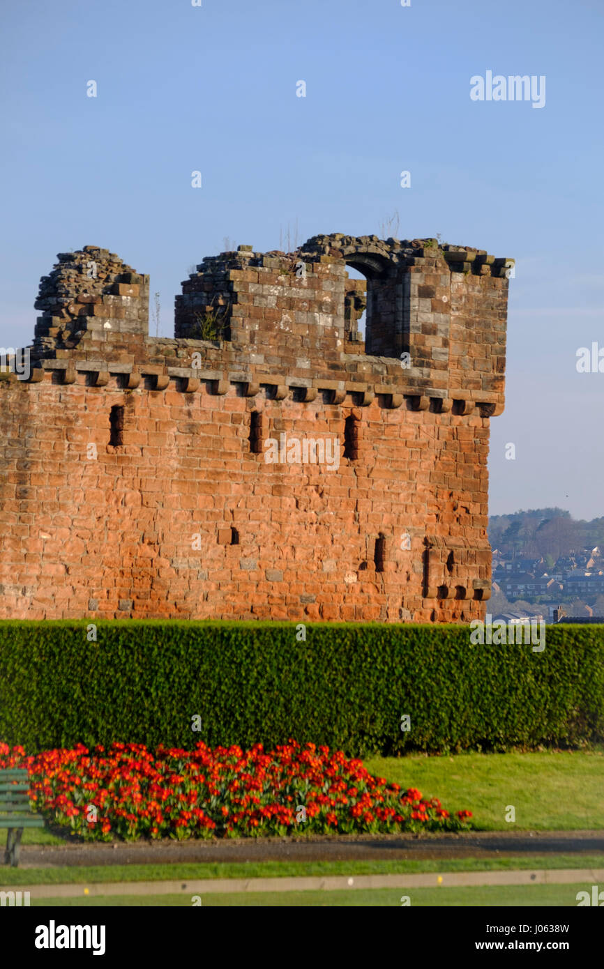 Penrith Castle in Spring Stock Photo - Alamy