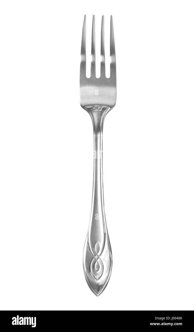 Fork isolated on white background Stock Photo - Alamy