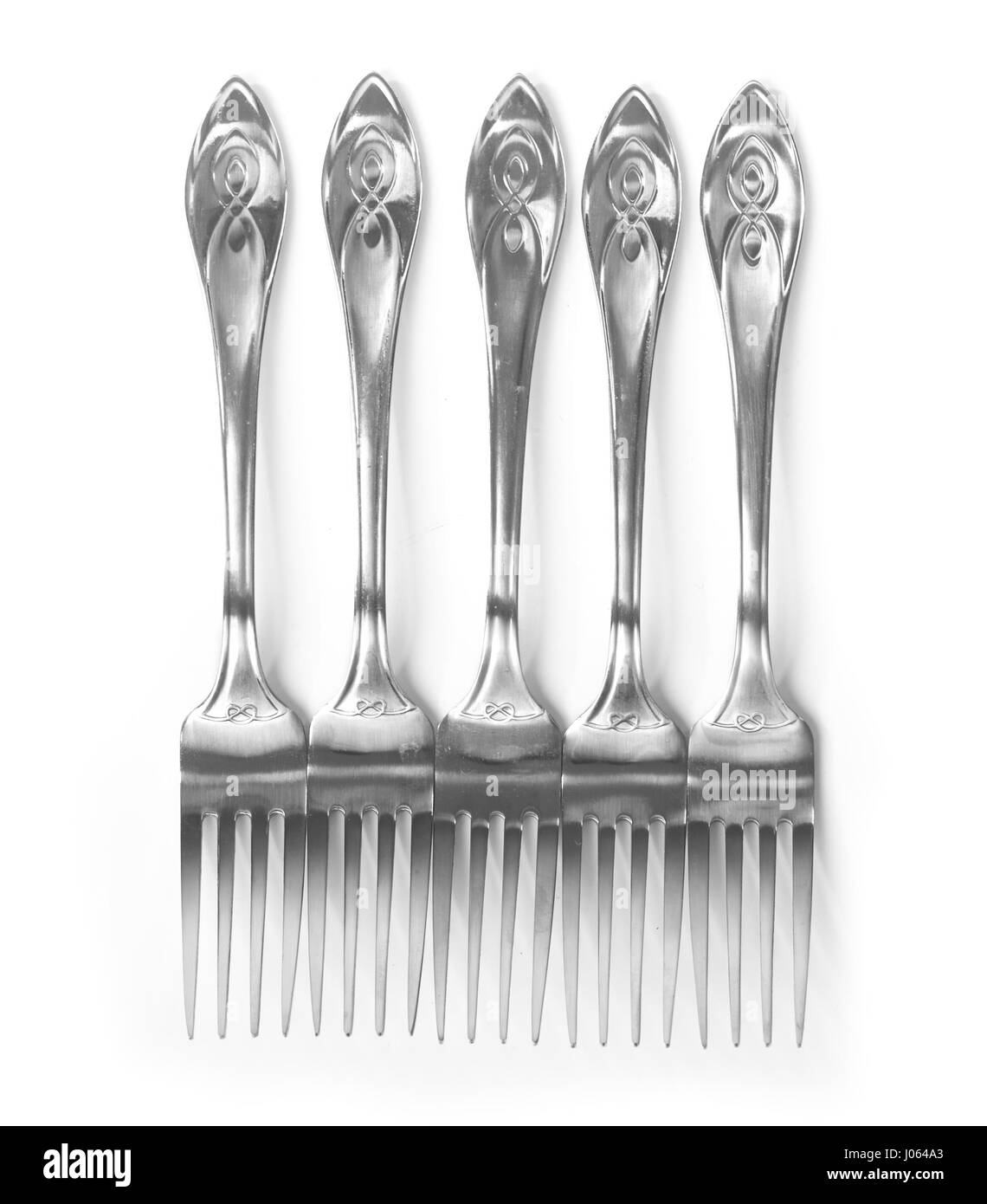 Forks isolated on white background Stock Photo - Alamy