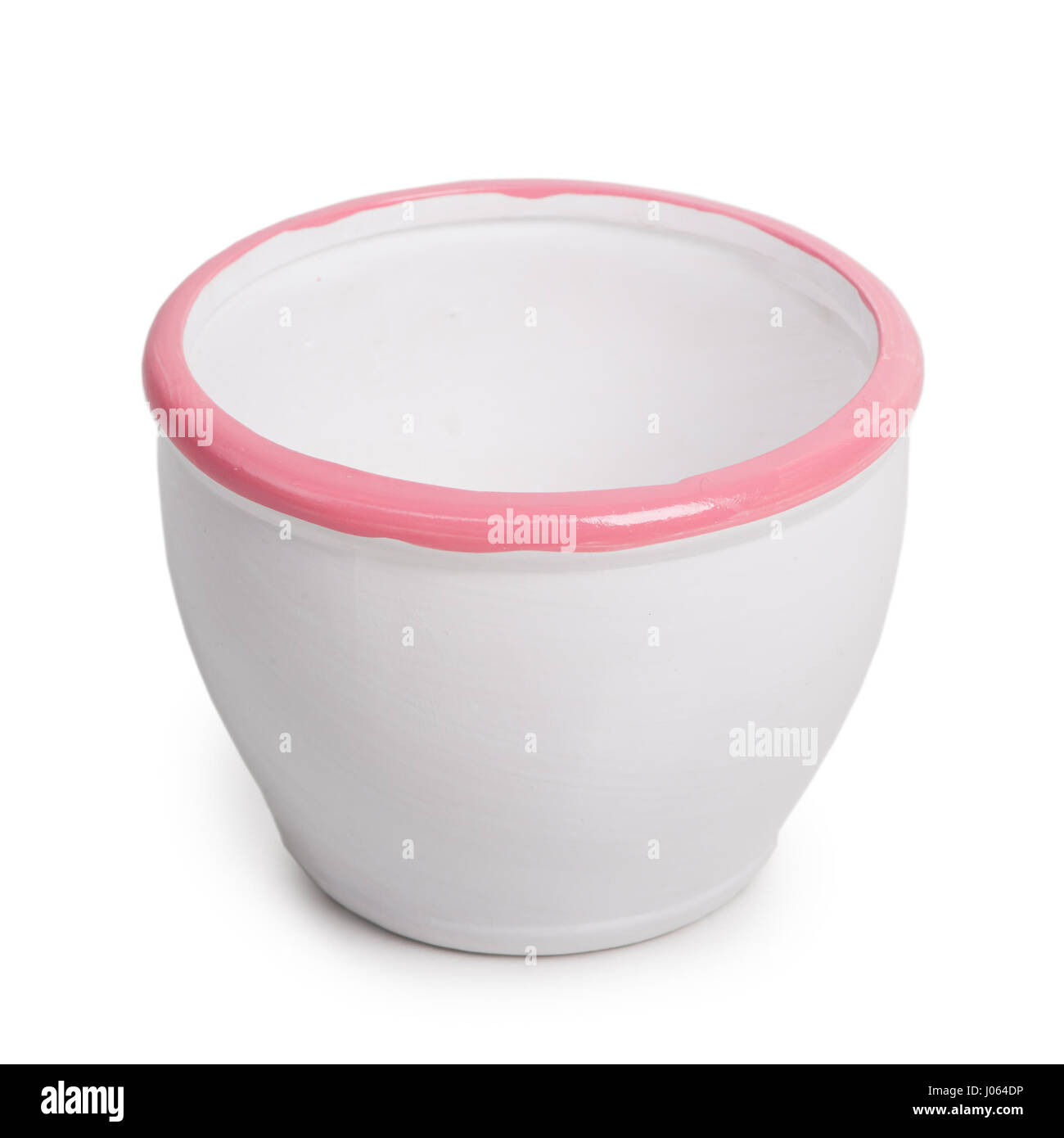 Empty pot isolated on white background Stock Photo - Alamy