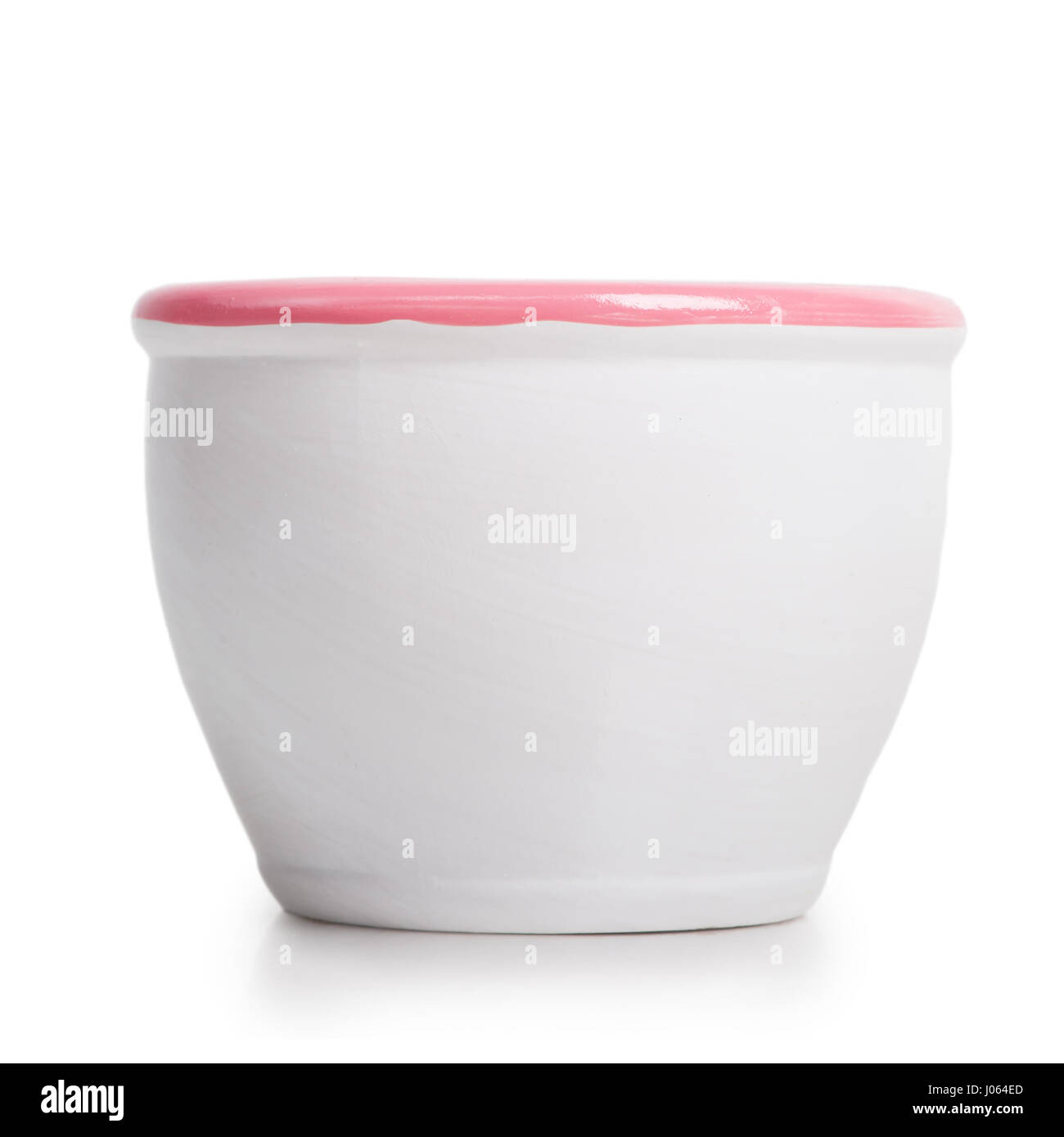Empty pot isolated on white background Stock Photo - Alamy