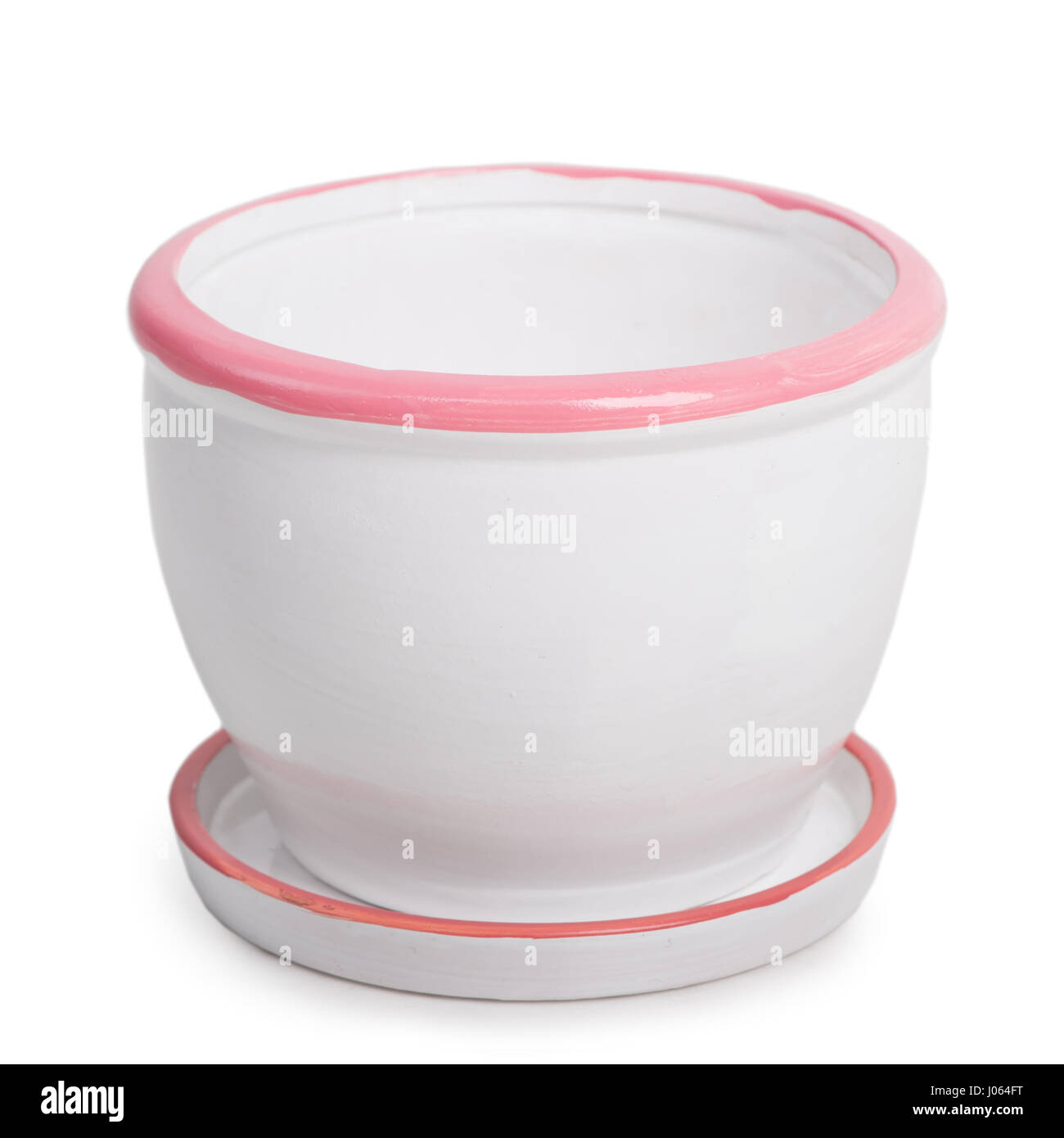 Empty pot isolated on white background Stock Photo - Alamy