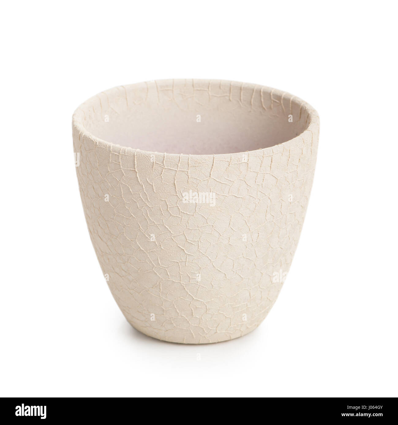 Empty pot isolated on white background Stock Photo - Alamy
