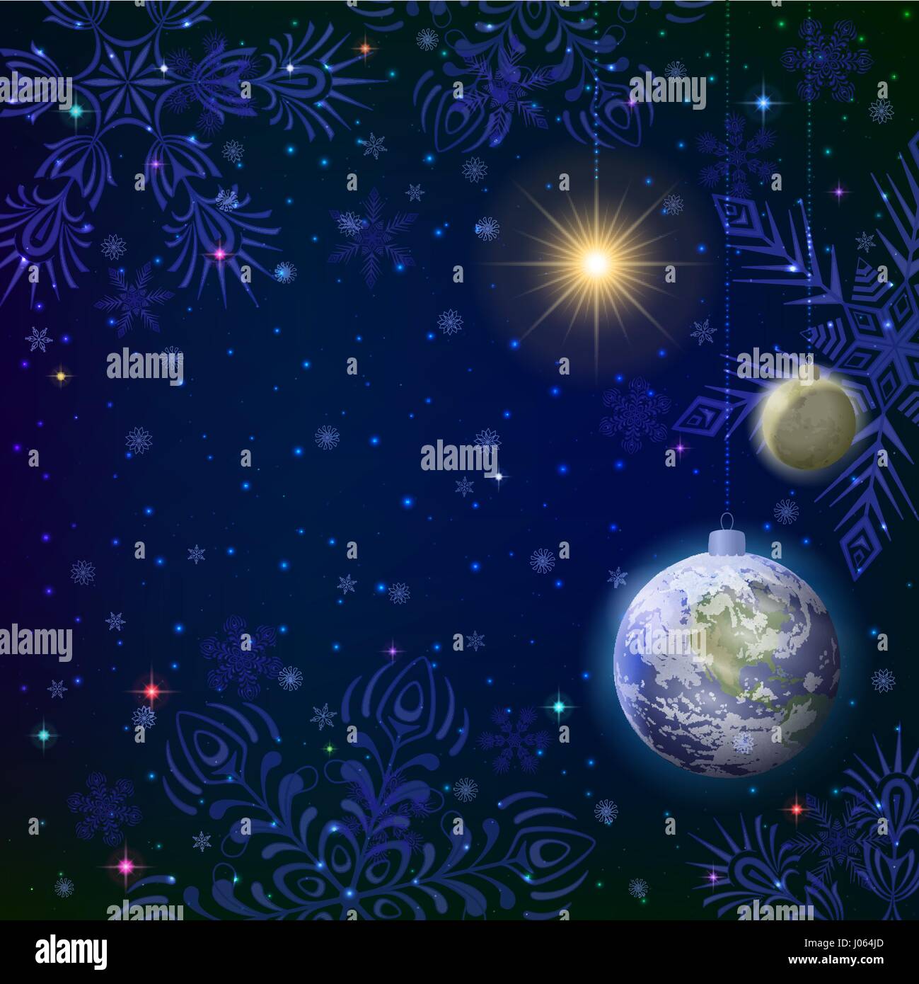 Satellite in space view Stock Vector Images - Alamy