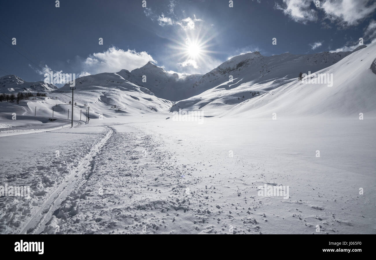 The breathtaking view of Engadin in Switzerland Stock Photo - Alamy