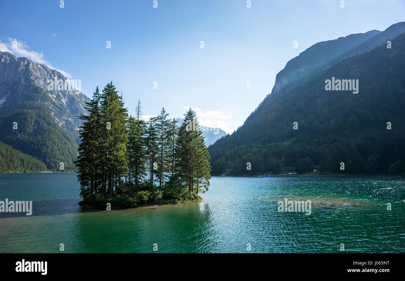 The beautiful Lago del Predil in Tarvis, Italy Stock Photo - Alamy