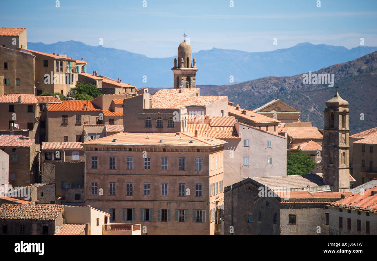 The beautiful landscape of Calvi. Corsica is the most mountainous ...