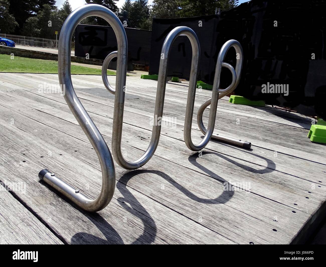 Empty bike rack hi-res stock photography and images - Alamy