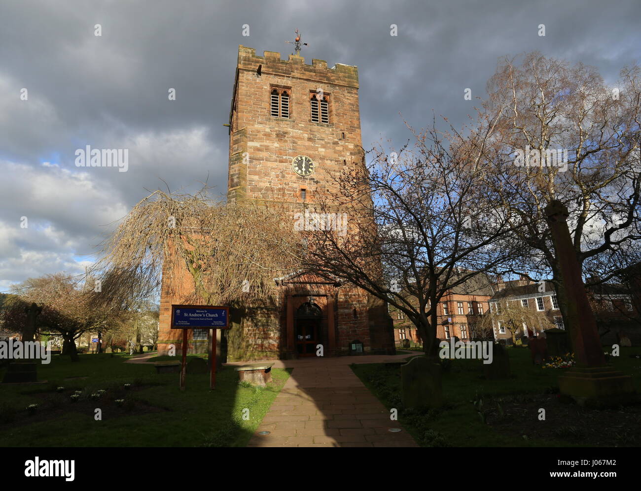 St Andrews church Penrith Cumbria UK April 2017 Stock Photo - Alamy