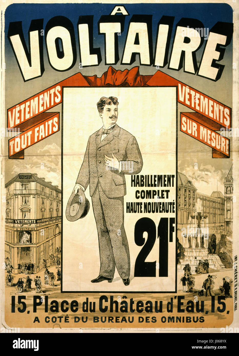 This piece, titled 'A Voltaire,' showcases Voltaire’s iconic portrayal ...