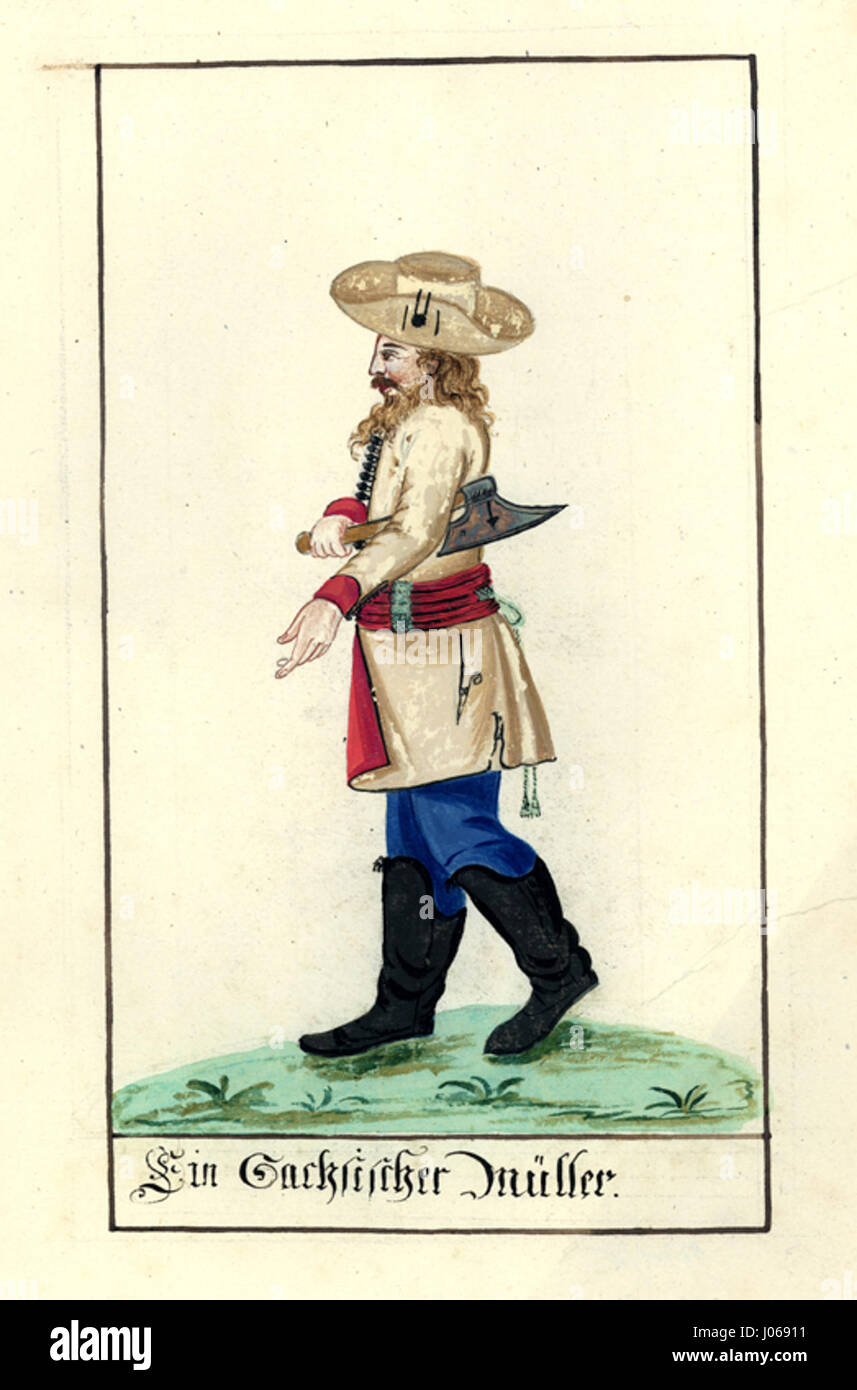 This illustration shows traditional clothing from Transylvania ...