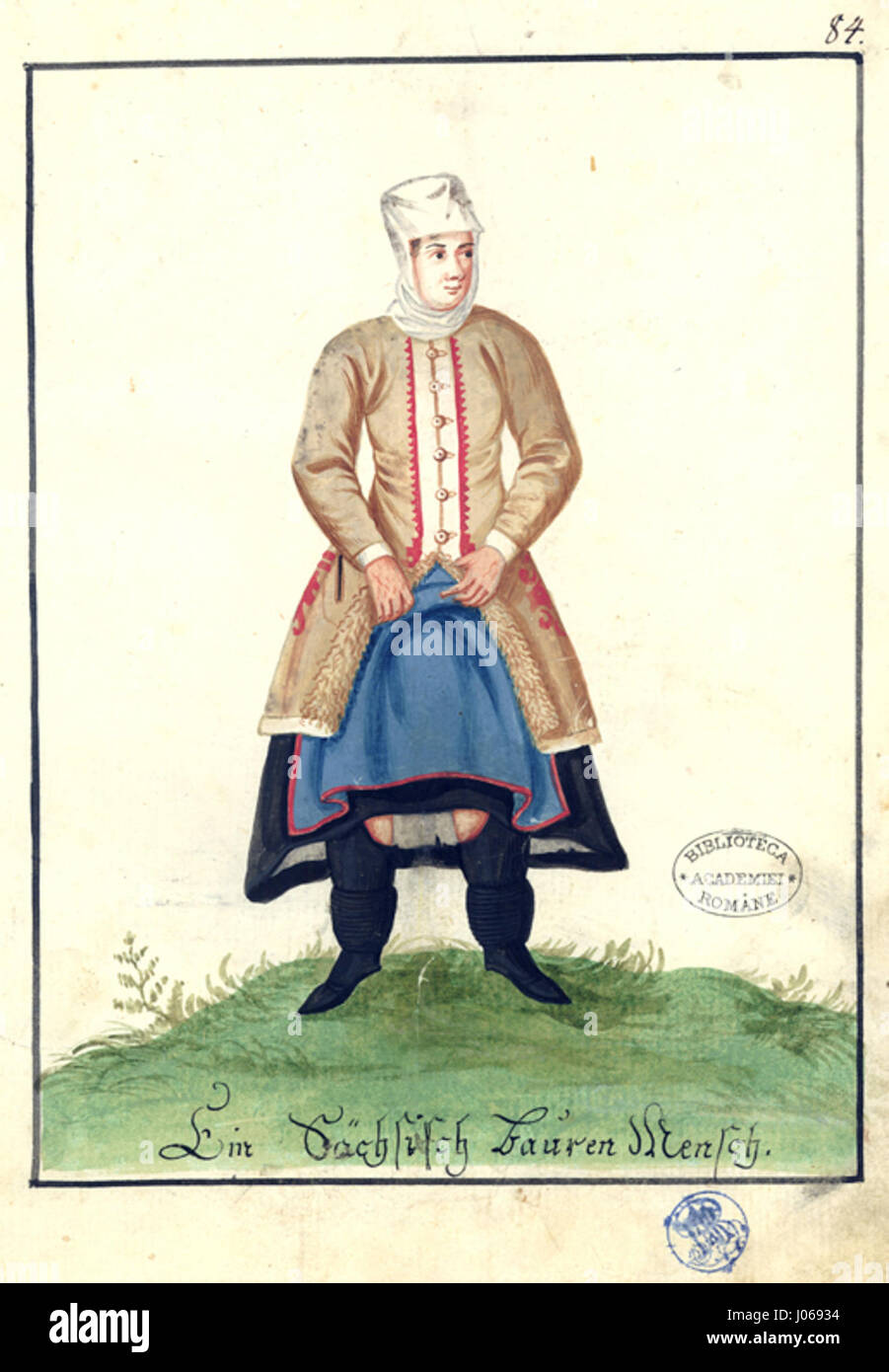 This 19th-century piece, 'Trachten-Kabinett von Siebenbürgen,' features ...