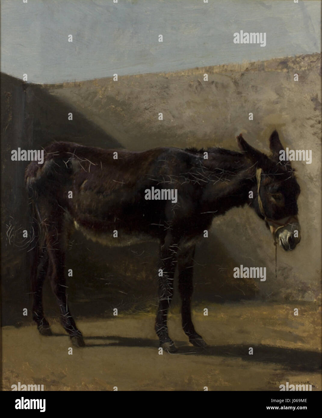 Rosa Bonheur’s painting 'l’âne' depicts a donkey, a common subject in ...