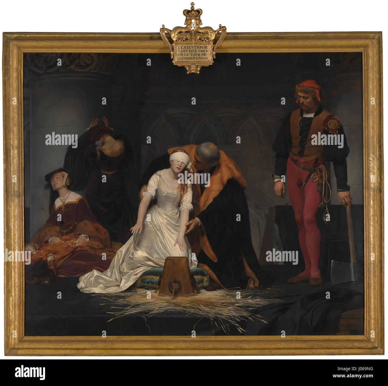 ‘La Ejecución de Lady Jane Grey’ by Paul Delaroche depicts the ...