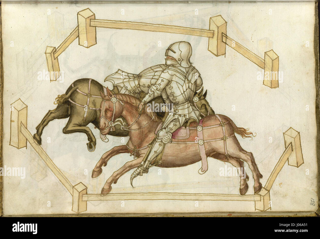 This manuscript, Ms.Thott.290.2§ 128r, features medieval illustrations and texts from a ...