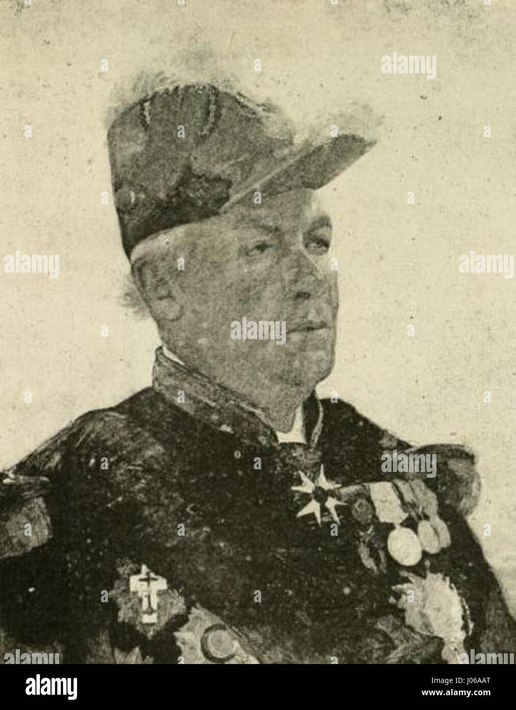 A portrait by Jules François Emile Krantz, depicting an elegant figure ...