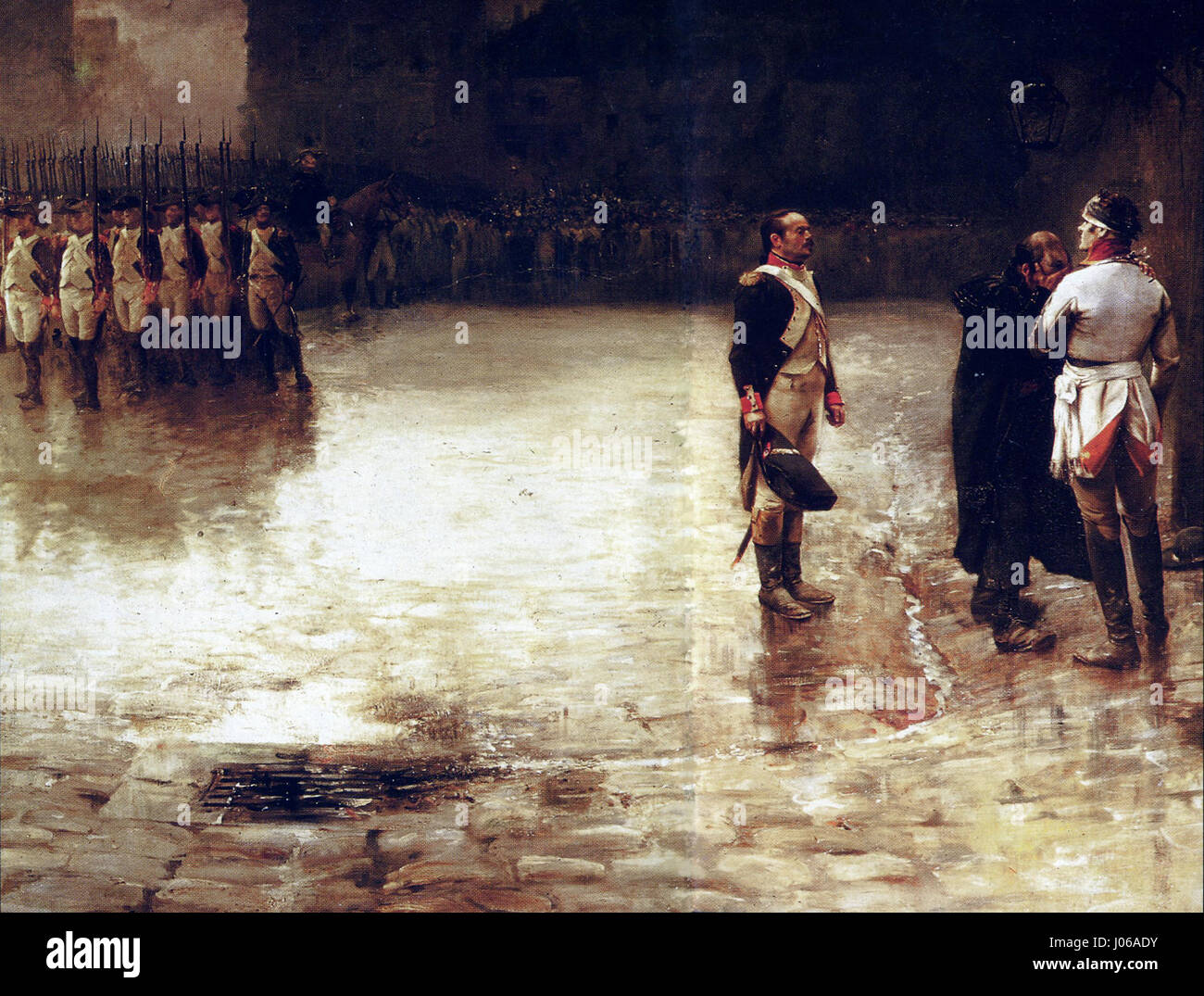 'Exécution Charette' depicts the execution of Jean Charette, a leader ...