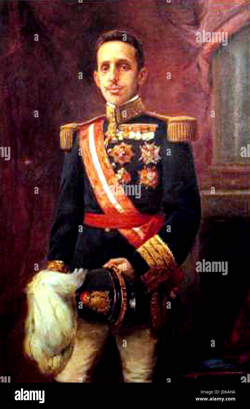 Tomás Martín Rebollo’s portrait of King Alfonso XIII of Spain depicts ...