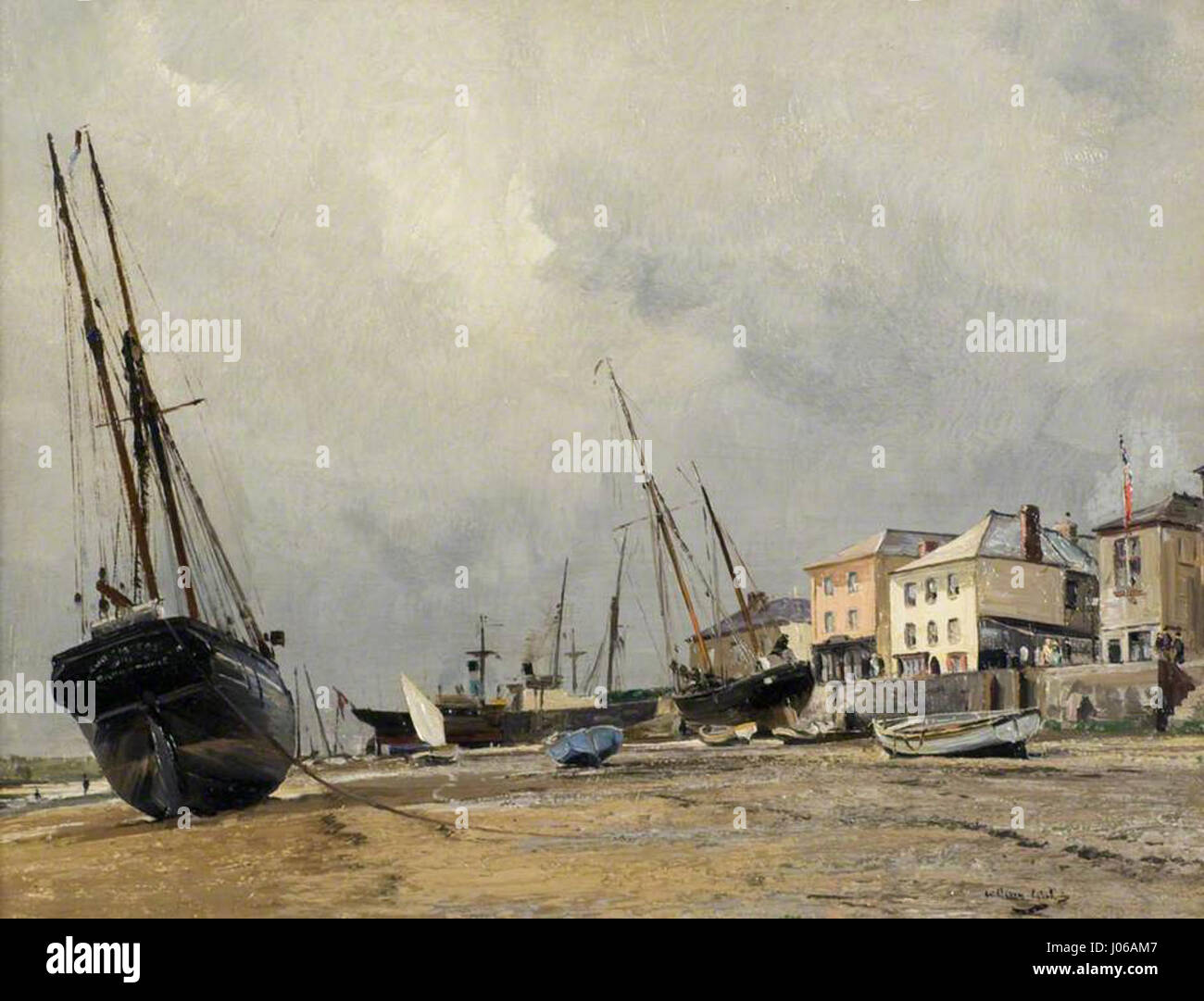 This 19th-century painting by William Wells portrays two sisters and ...