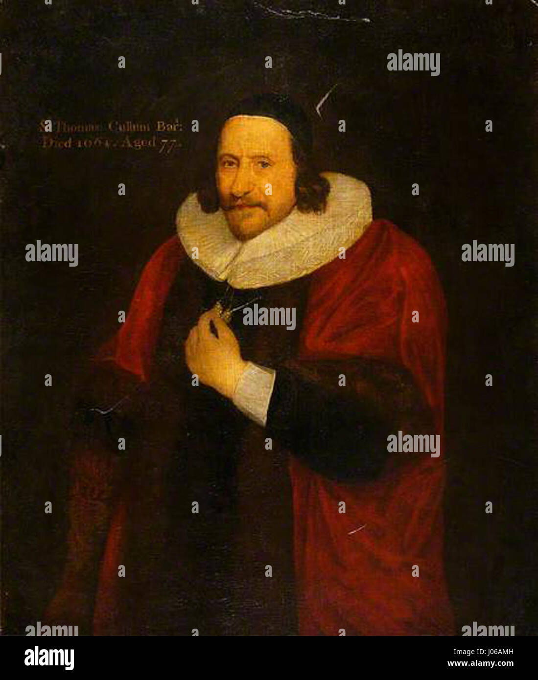 Sir Thomas Cullum was an English politician and draper. This portrait ...