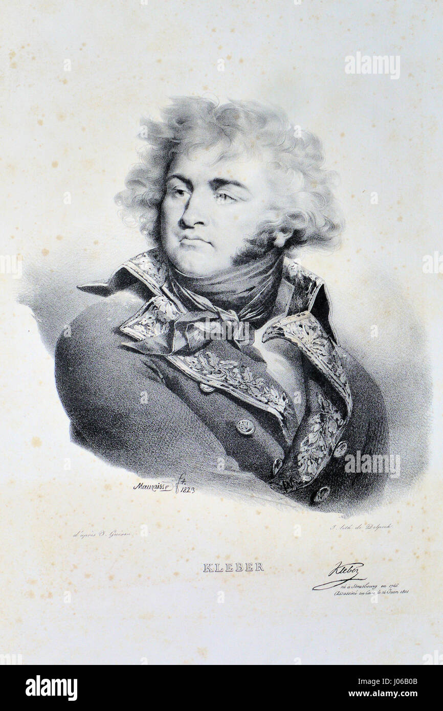 A lithograph by Kleber, showcasing detailed line work and shading ...