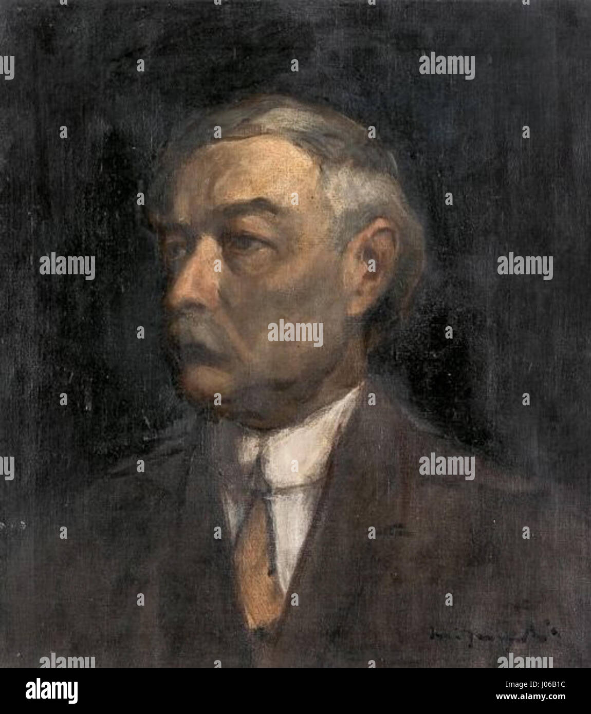 *Iványi Portrait of a Man* is a classical portrait painting depicting a ...