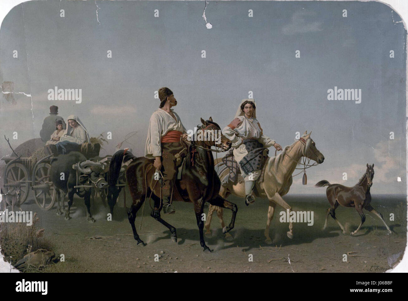 Emil Volkers' 'Întoarcerea de la bâlci' (Return from the Fair) captures ...